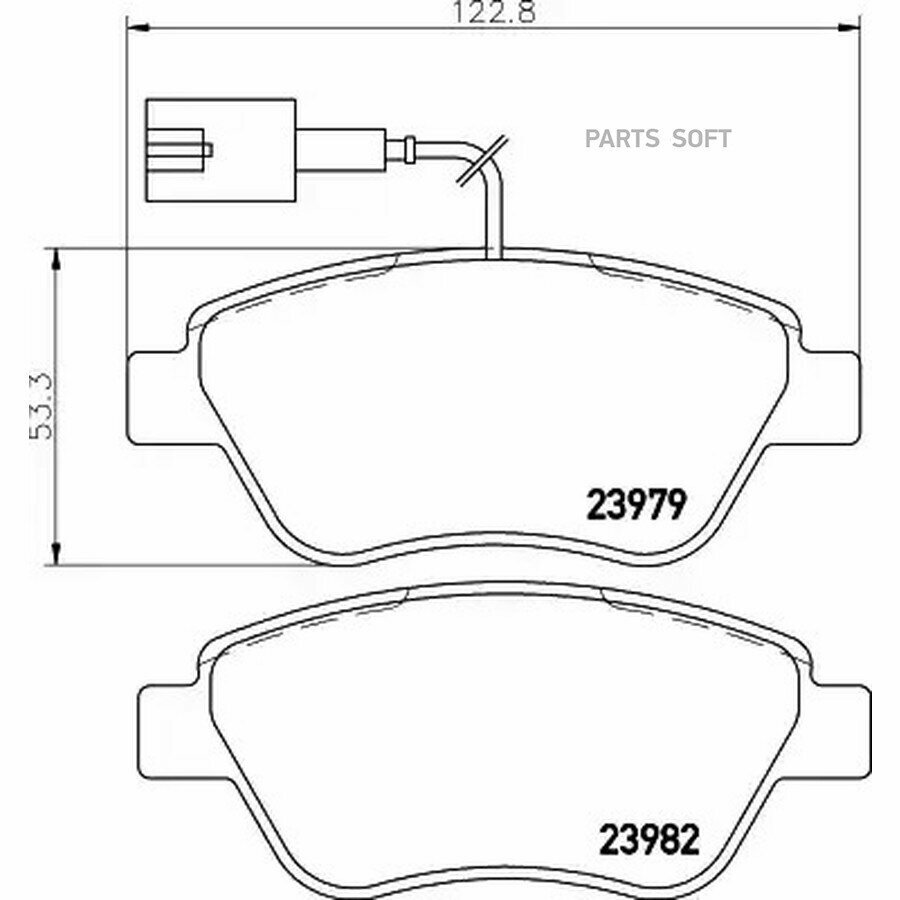 MINTEX MDB2239 Колодки тормозные дисковые передн. MITO (955) NEMO Kasten (AA_) NEMO Box (AA_) NEMO Kombi NEMO Estat