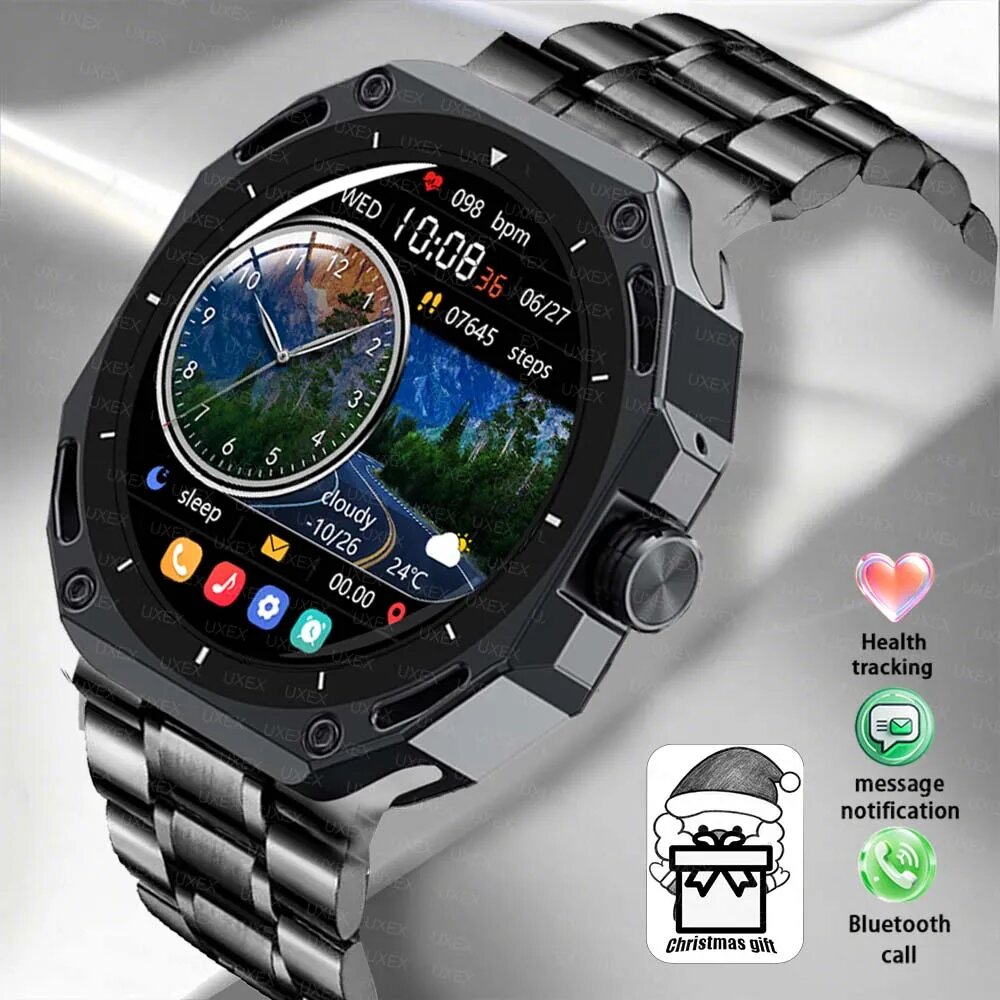 Умные часы Bluetooth с дисплеем 1,53 дюйма Black A0016