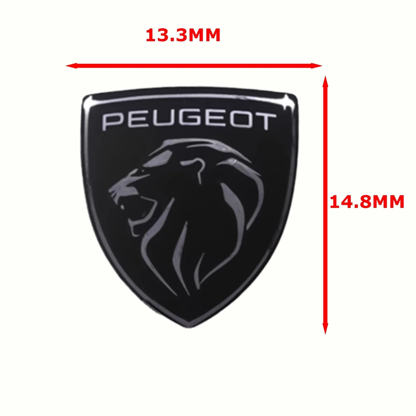 Peugeot 14 мм 5/10 шт. наклейка с эмблемой автомобиля, логотип ключа управления автомобиля, подходит для Peugeot 206 207 208 308 406 508 2008 3008 Boxer Traveller