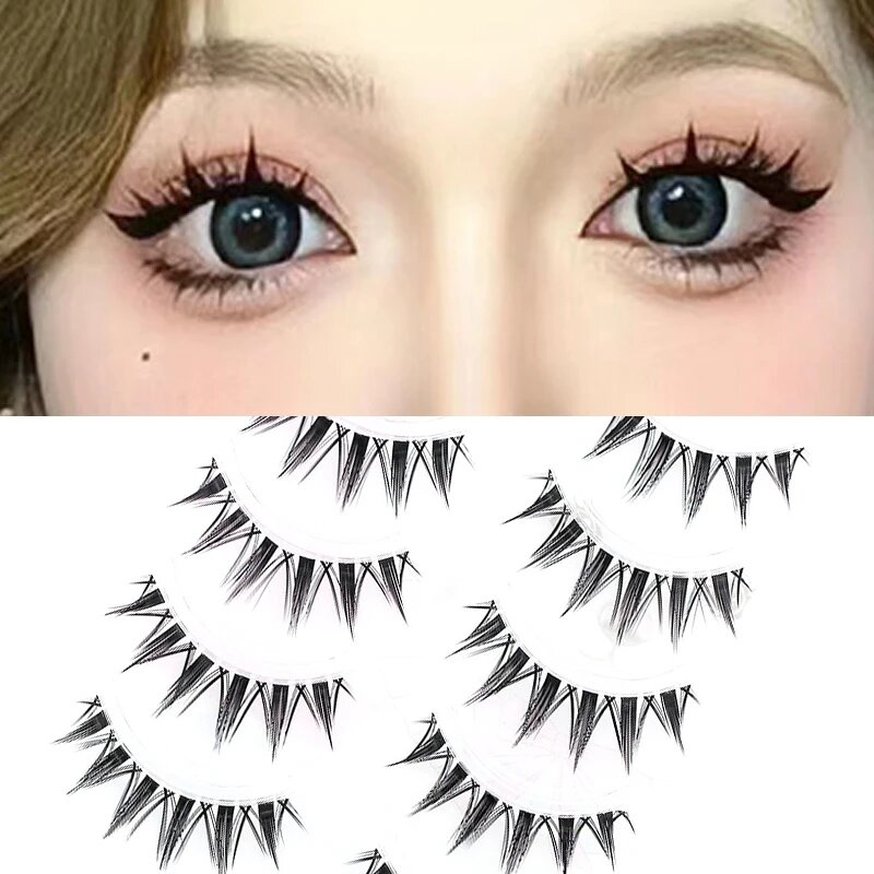 Черные накладные ресницы Sosweet XL-W3-1, 5 пар