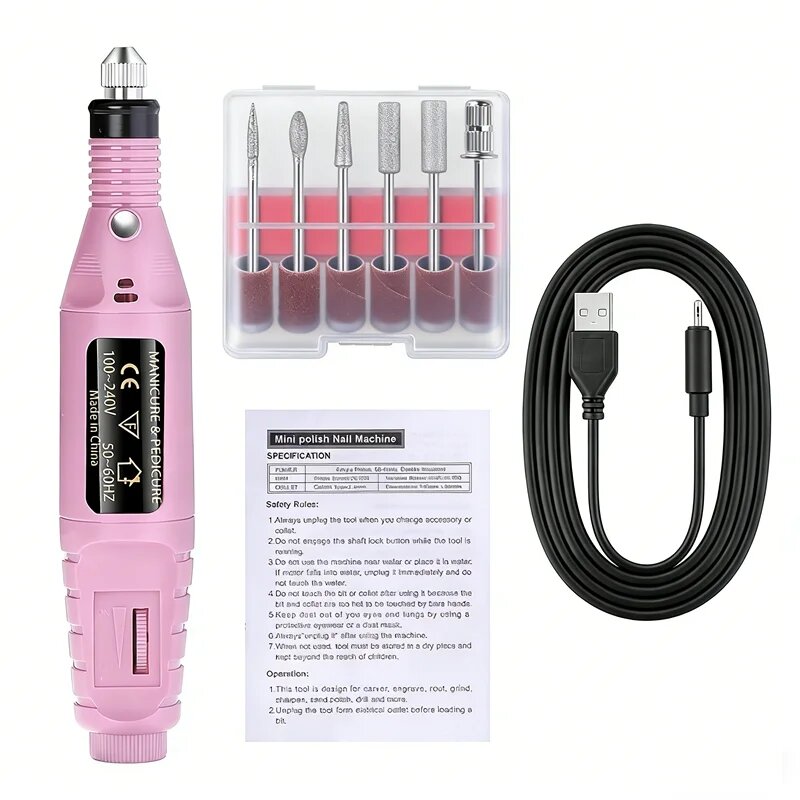 Электрическая дрель для маникюра Professional Pink
