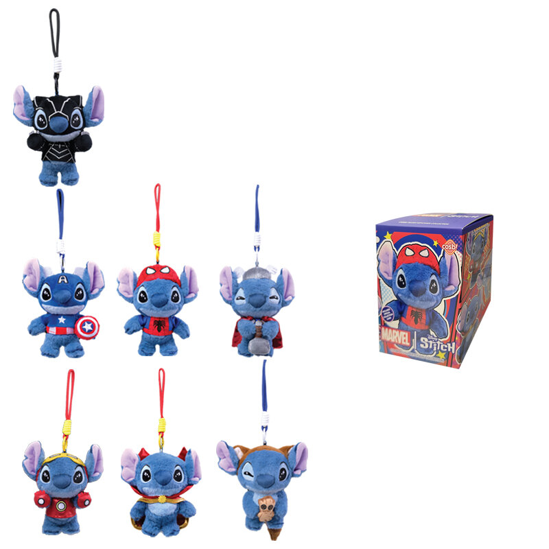 TOP TOY X Disney Стич Marvel COSBI Плюшевый Декор Слепые Коробки 1 Слепая Коробка Полная Коробка 6 Штук