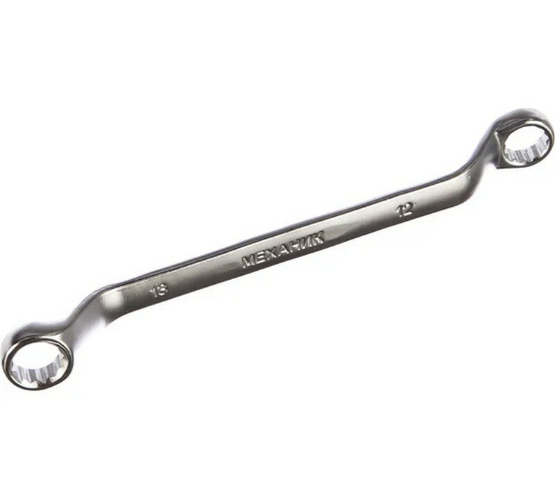 Гаечный кольцевой коленчатый ключ 12х13мм Энкор (26112)