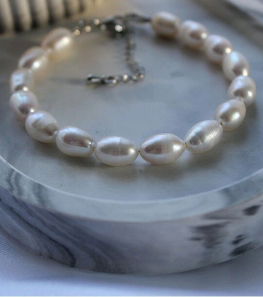 Браслет, жемчуг культивированный