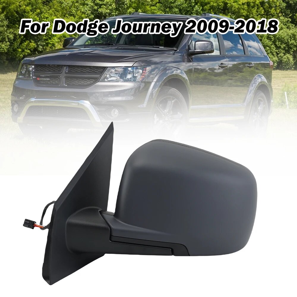 Боковое зеркало для Dodge Journey 2009- 2016 2017 2018 боковое зеркало заднего вида с подогревом Крышка объектива аксессуары left