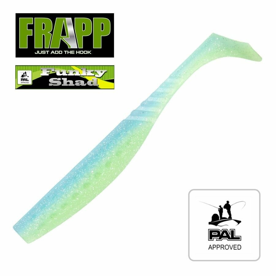 Приманка силиконовая Frapp Funky Shad 4", 10 см, 6 шт/уп, #37