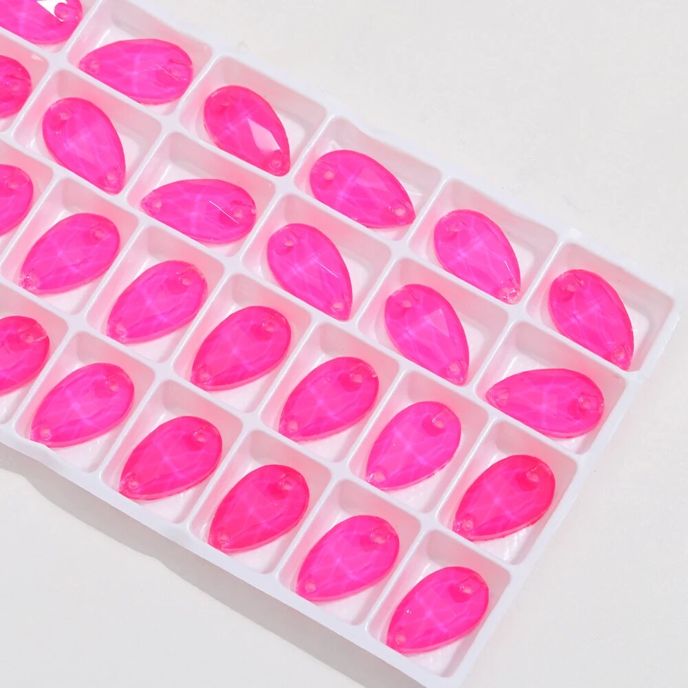 Неоновые стразы розовые Rose Neon для рукоделия