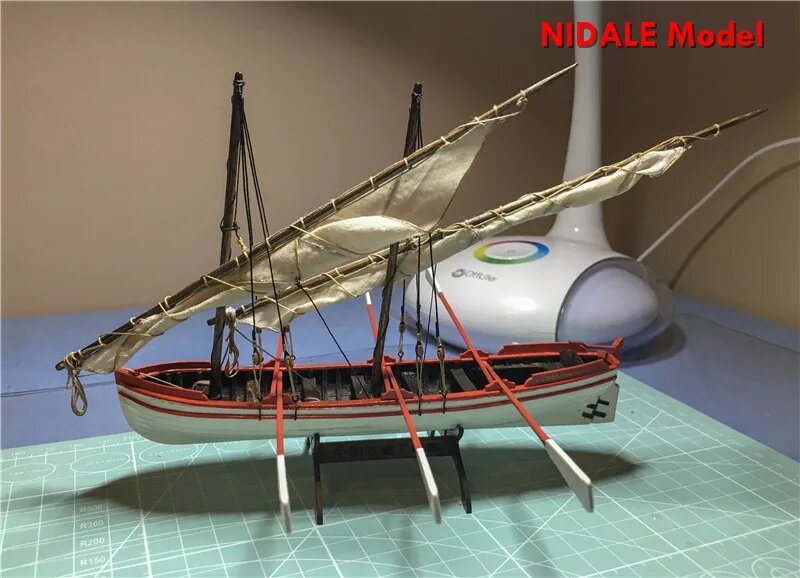 NIDALE модель масштаба 1/50 рыболовная лодка из дерева