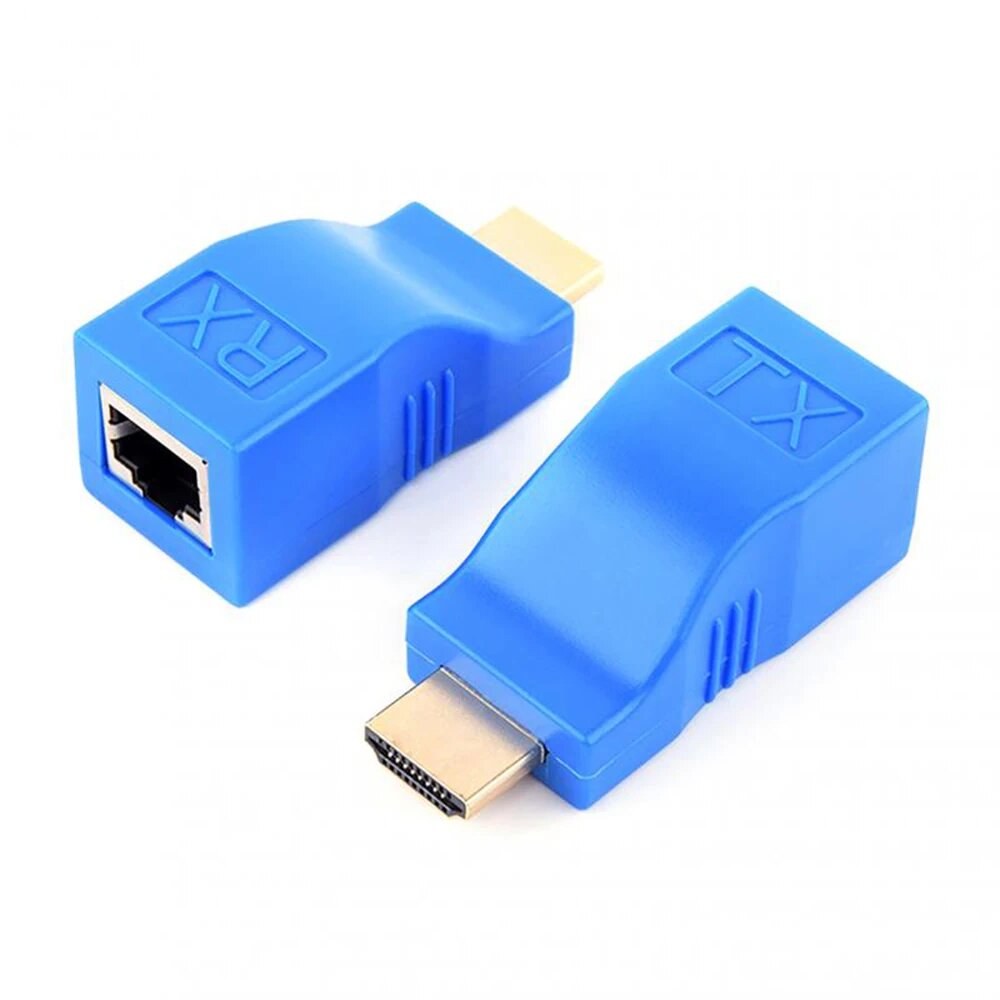 YiFanHeRong HDMI-совместимый видеоудлинитель RJ45 Синий