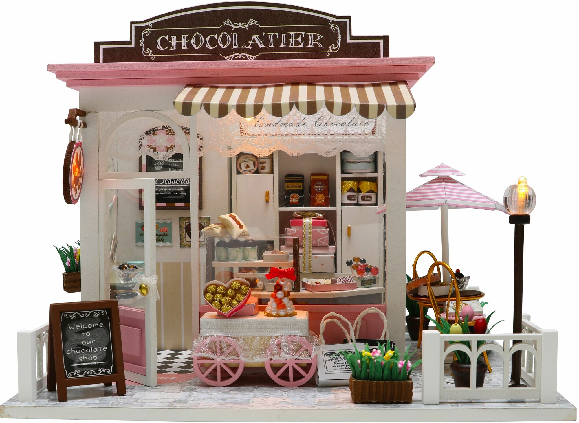 Румбокс "Домик у моря" (Н143О) с защитным куполом от пыли