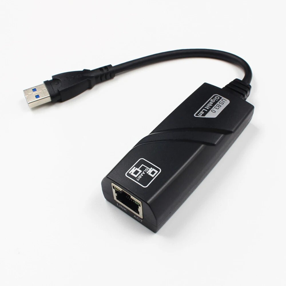 USB 3.0 Ethernet адаптер RTL8153 черный