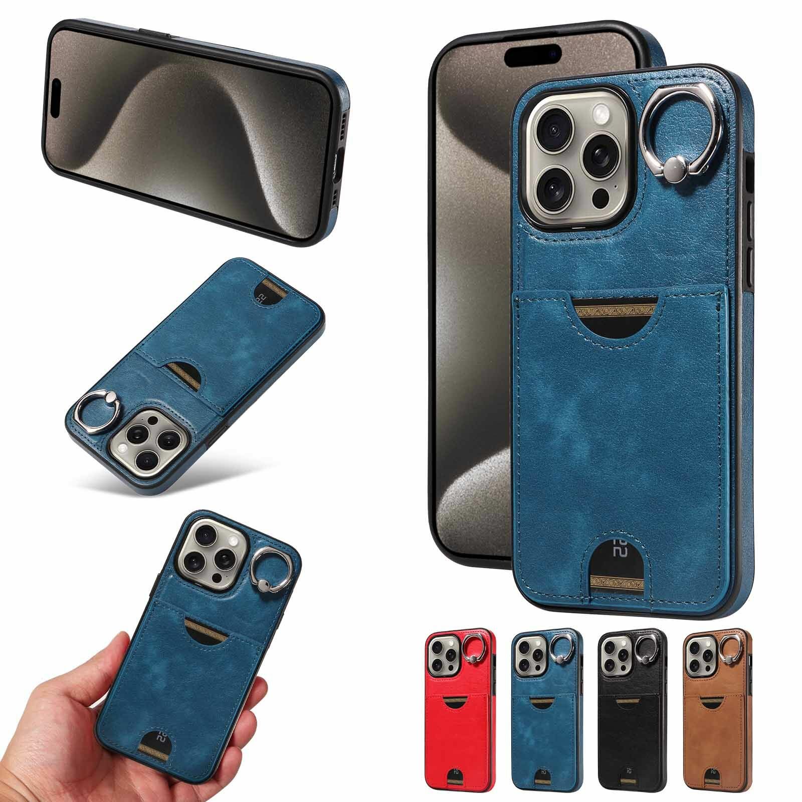 Чехол на Apple iPhone 15 Pro Max (айфон 15 про макс) с карманом для карты защитный