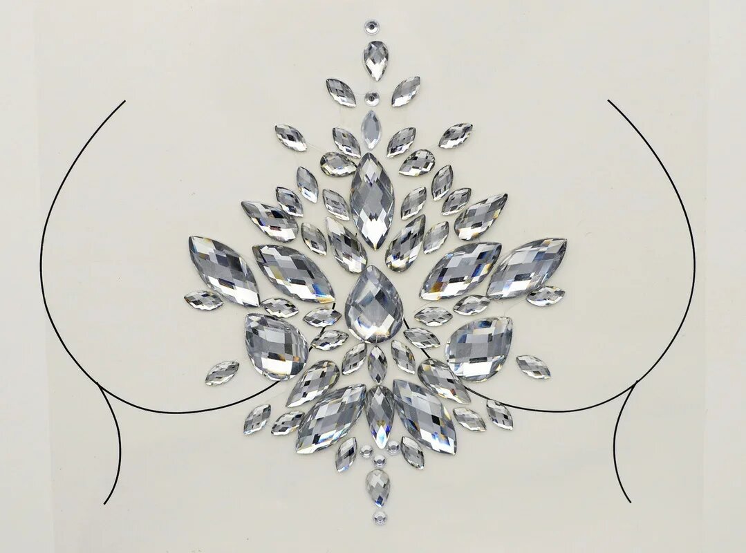 1 шт. алмазные стразы для лица, драгоценности, хрустальные наклейки, 3d временные поддельные татуировки, наклейки на грудь, лицо, боди-арт, татуировки для вечеринки, сцены