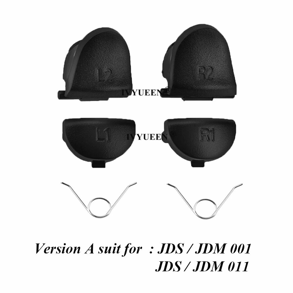 Тонкий контроллер IVYUEEN для Dualshock 4 PS4 Pro, R2 L2, кнопки для геймпада PlayStation PS 4, L1, R1, JDS, JDM 055, 050, 040, 030, 011, 001