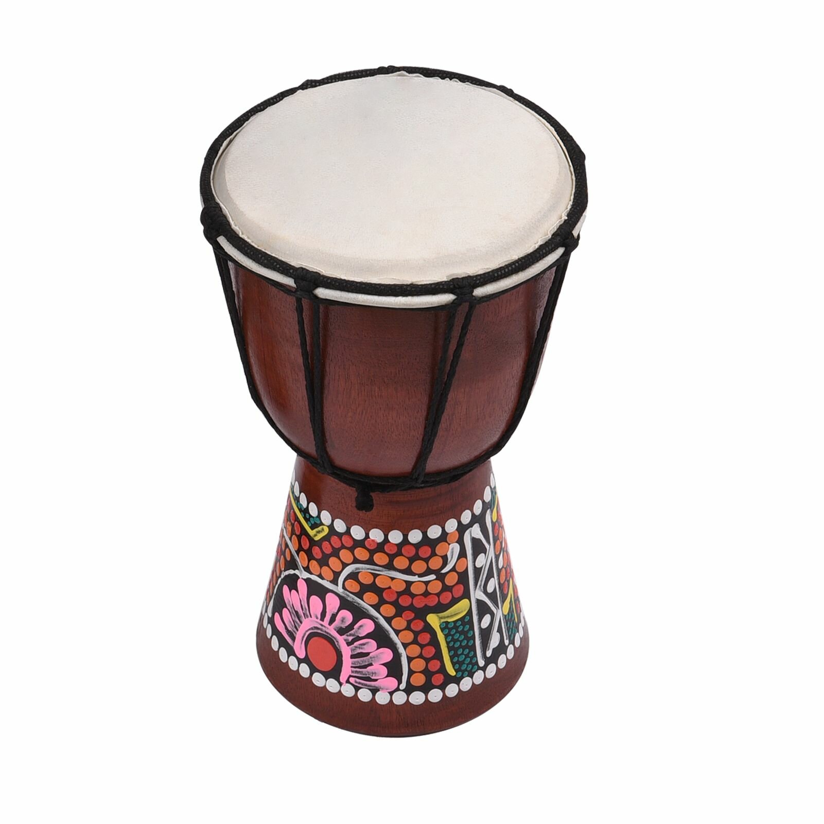 4-дюймовый африканский ручной барабан Джембе деревянный африканский барабан