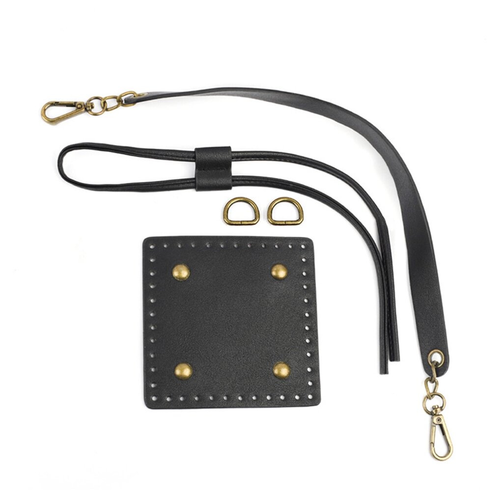 Квадратное дно сумки и набор ручек на шнурке, ручная работа, аксессуары сделай сам , кошелек-ведро, ремонт плеч для девочек женщин