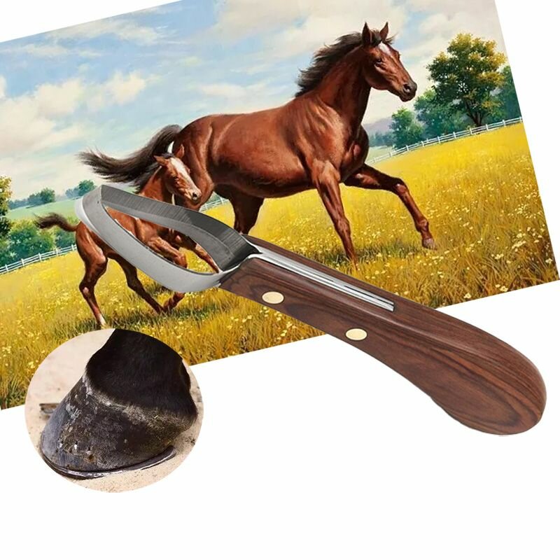 Кольцевой нож для копыт; Нож копытный петлевой; Double-S 1шт