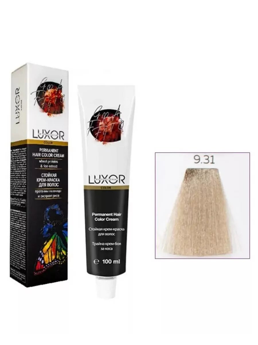 Профессиональная крем-краска для волос Luxor Professional 9.31 100 мл