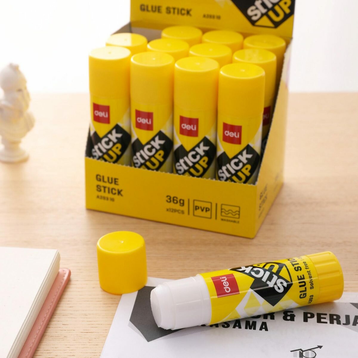 Клей-карандаш Deli Stick UP, 36г, 12шт.