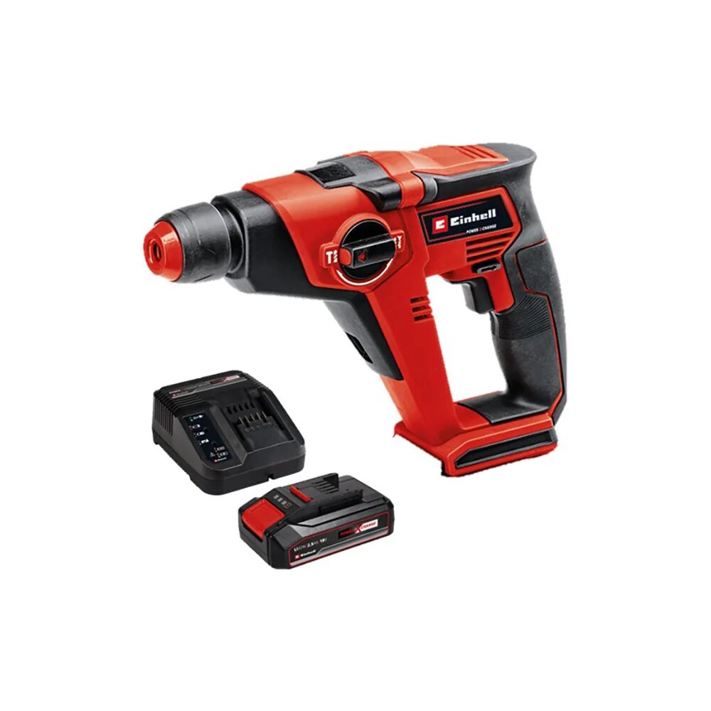 Аккумуляторный перфоратор Einhell PXC TC-HD 18/12 Li, 18 В,1.3 Дж, ЗУ + 1 аккумулятор 2.5 Ач 4513970SET надежной конструкции