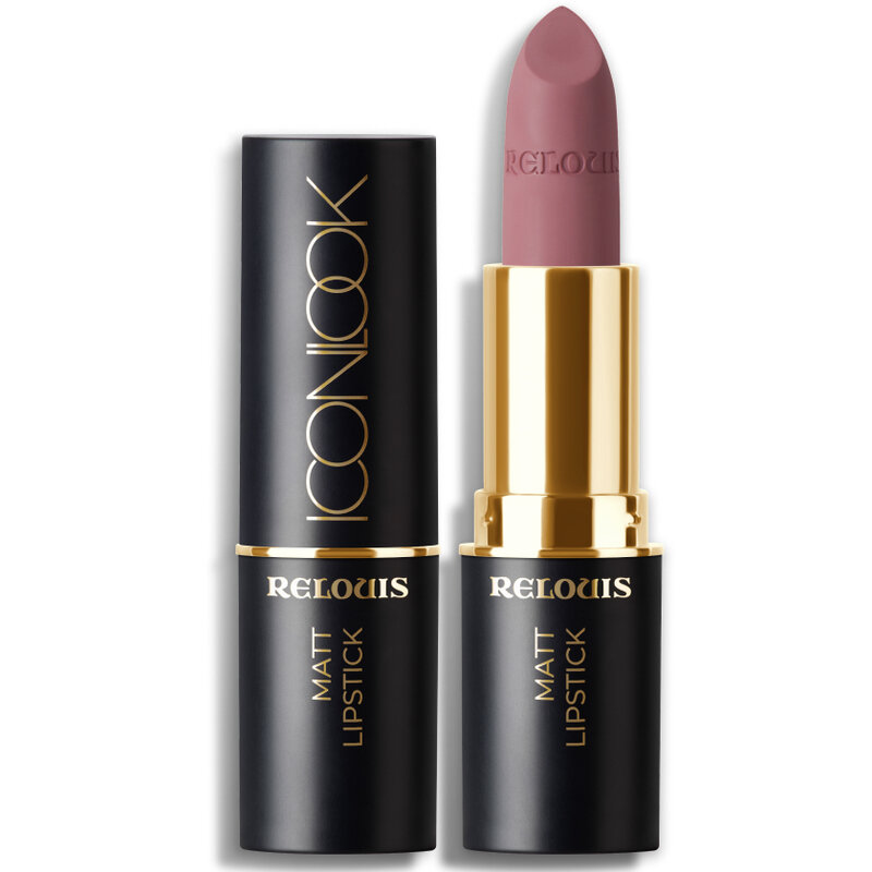 Relouis Icon Look помада губная матовая тон 04 nude libert, кремовая текстура
