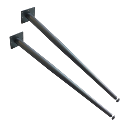 Комплект опор мебельных, конусные - 2шт LAKSI черный матовый