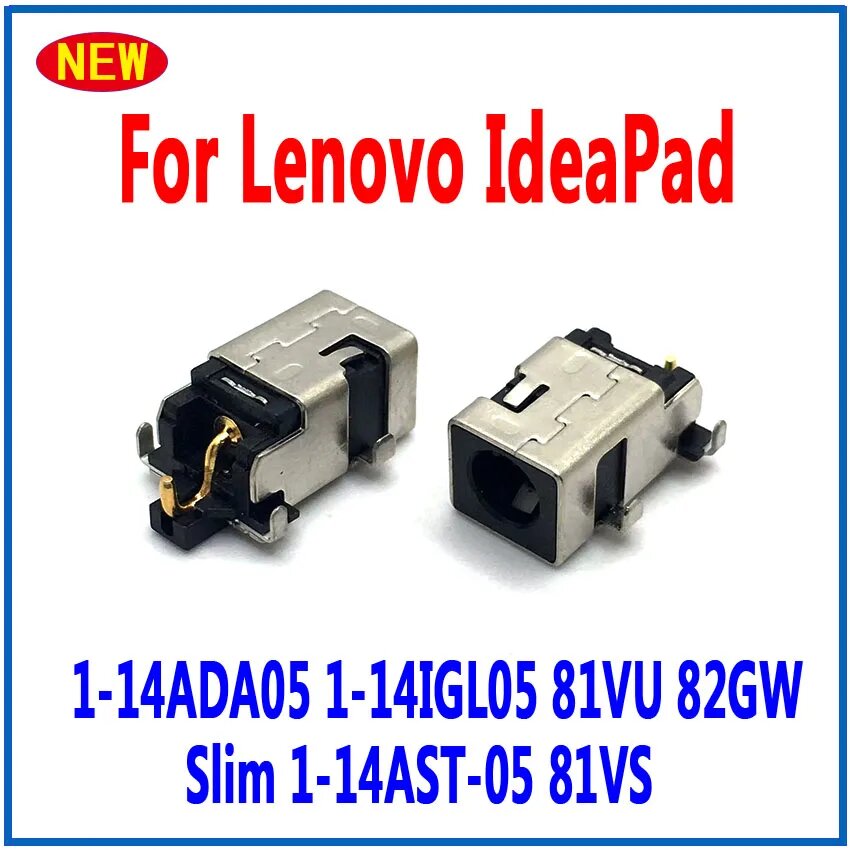 Разъем питания постоянного тока для ноутбука Lenovo IdeaPad 1-14ADA05 1-14IGL05 81VU 82GW Slim 1-14AST-05 81VS, 1 шт.