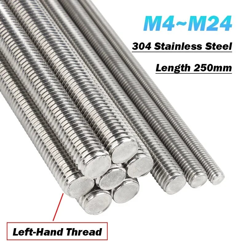 Болты из нержавеющей стали M4-M24 длиной 250 мм M8x1.25mm