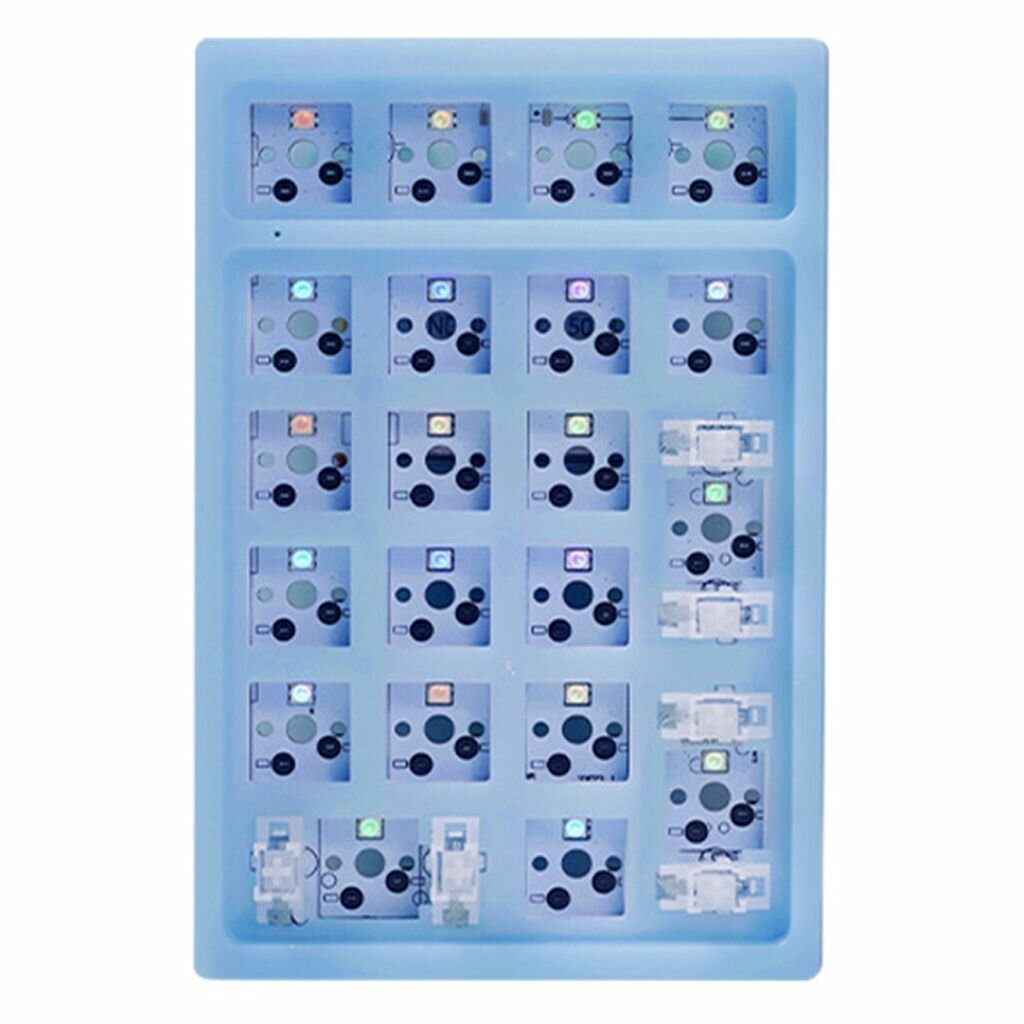 Аксессуары для клавиатуры и мыши, Кастомизированная цифровая клавиатура PAD, Bluetooth, проводная, трехрежимная, с горячей заменой - синяя - комплект