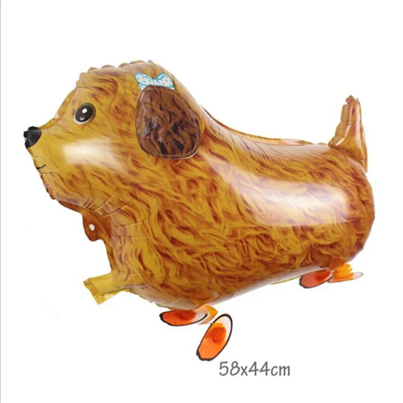 Оранжевый гелиевый шар-собака 58x44см, Color: K