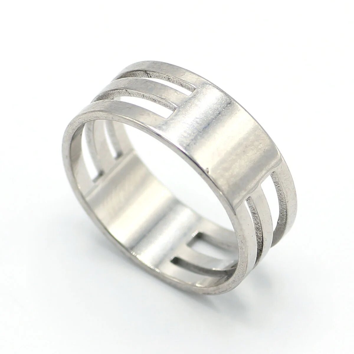 Кольцо из нержавеющей стали, Steel, 1pcs