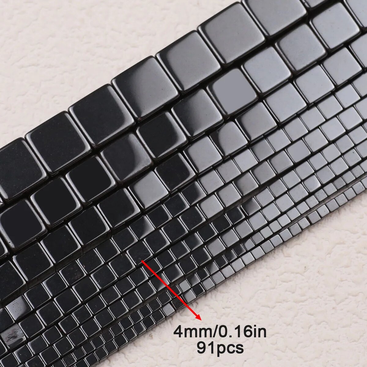 Бусины из гематита JHNBY 2/3/4/6/8/10 мм 4MM 91pcs