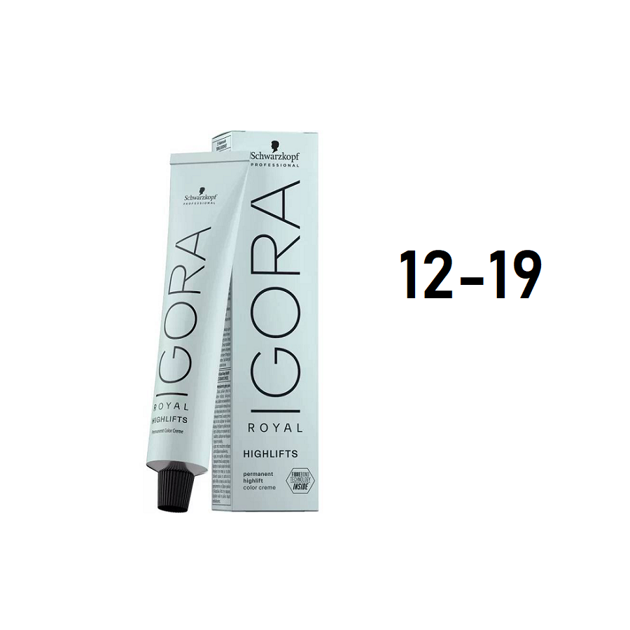 Schwarzkopf Professional Schwarzkopf Igora Royal 12-19 - Перманентный краситель специальный блонд сандре фиолетовый 60 мл