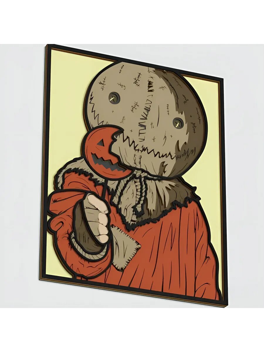 3D Картина по номерам из дерева Сэм, 23x30 см