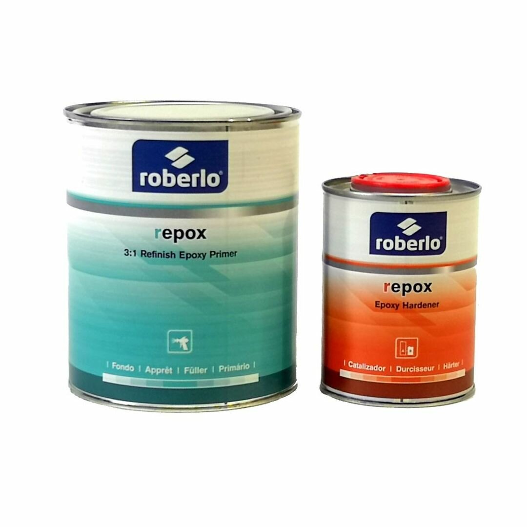 Roberlo Repox 2K 3:1 Эпоксидный грунт + отвердитель, 0,9л.+0,3л.