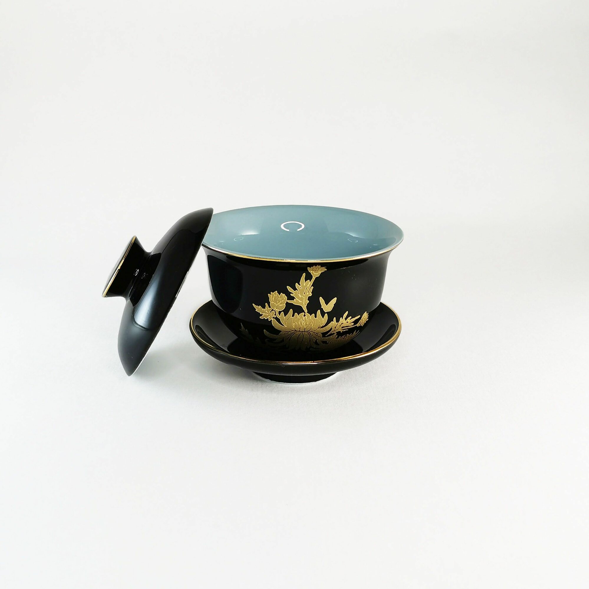 Гайвань "Хризантема" 80 мл черная