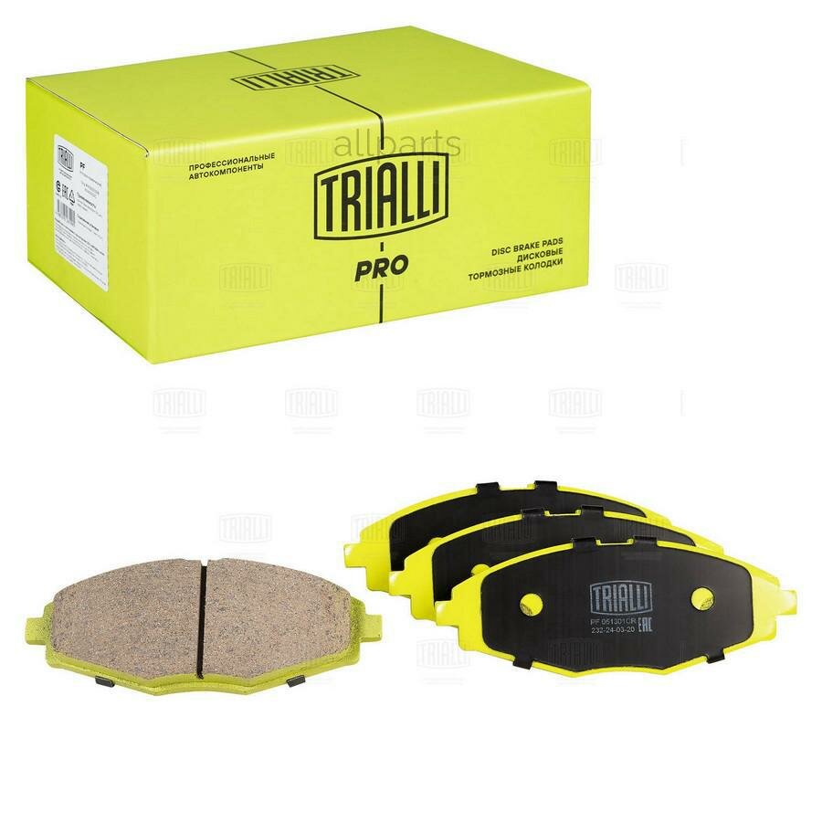 TRIALLI PF051301CR Колодки тормозные дисковые (керам.) PRO | перед |