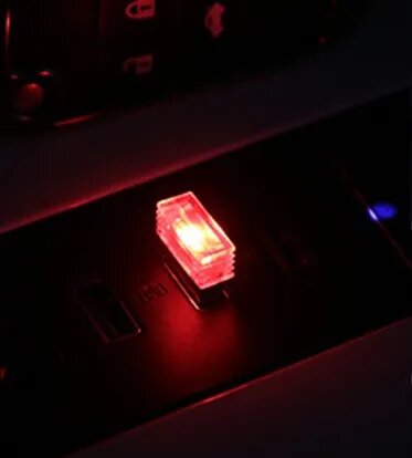 Мини USB светодиодный Автомобильный Фонарь, внутренняя атмосфера, искусственное освещение, разноцветная декоративная лампа для автомобиля, аксессуары для автомобиля