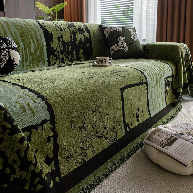 Чехол для дивана из синельной ткани, удобное и прочное одеяло для дивана