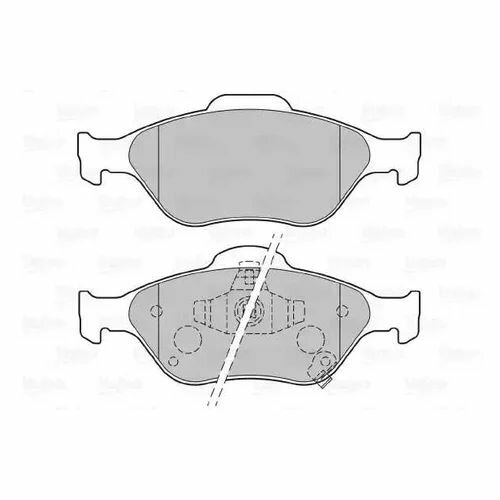 Комплект передних тормозных колодок Valeo 301076 для Toyota Yaris