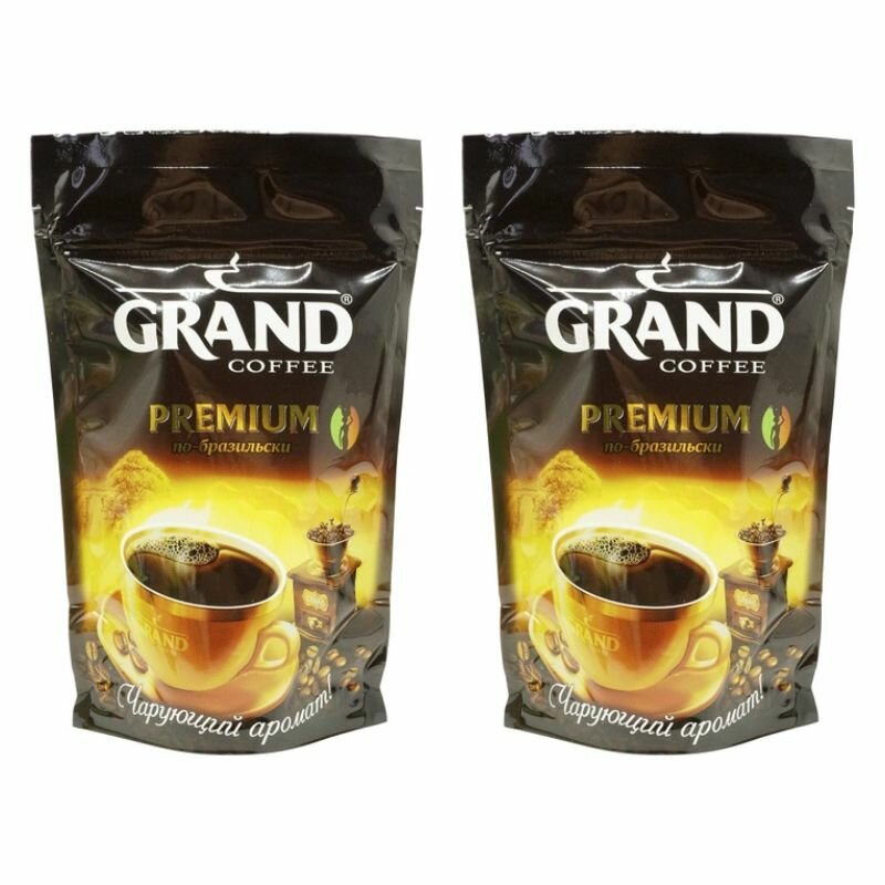 Grand Кофе растворимый, Premium, По-Бразильски, 50 г, 2 шт