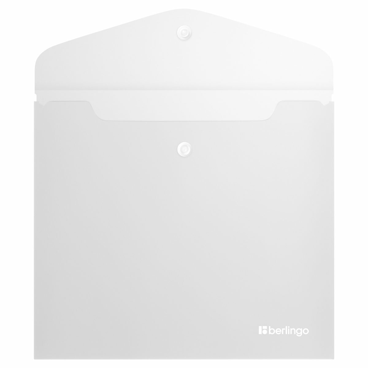 Папка-конверт на кнопке Berlingo Soft Touch (А5+, 200мкм, софт-тач) прозрачная (EFb_A5988), 480шт.