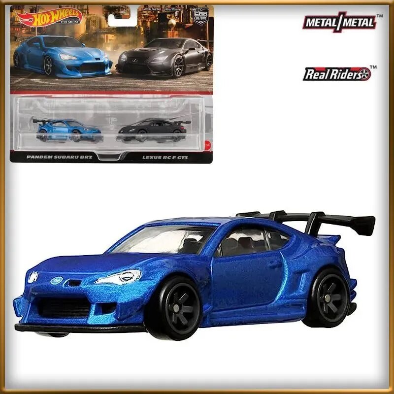 Hot Wheels Car Culture Premium Масштабная модель 1/64 PANDEM SUBARU BRZ & LEXUS RC F GT3 Металл — фото 1