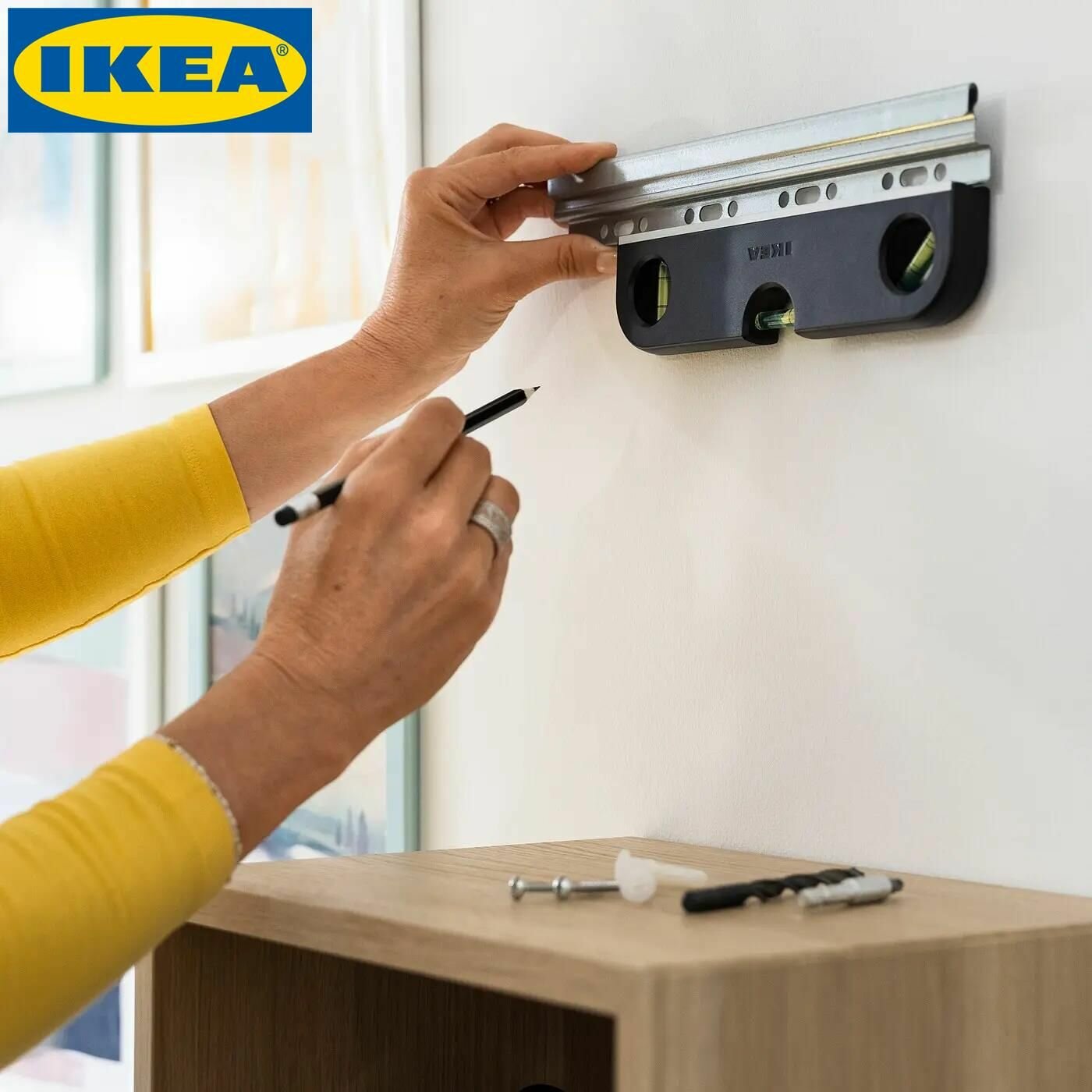IKEA Уровень TRIXIG Тикси, 23.2 2 5.6см
