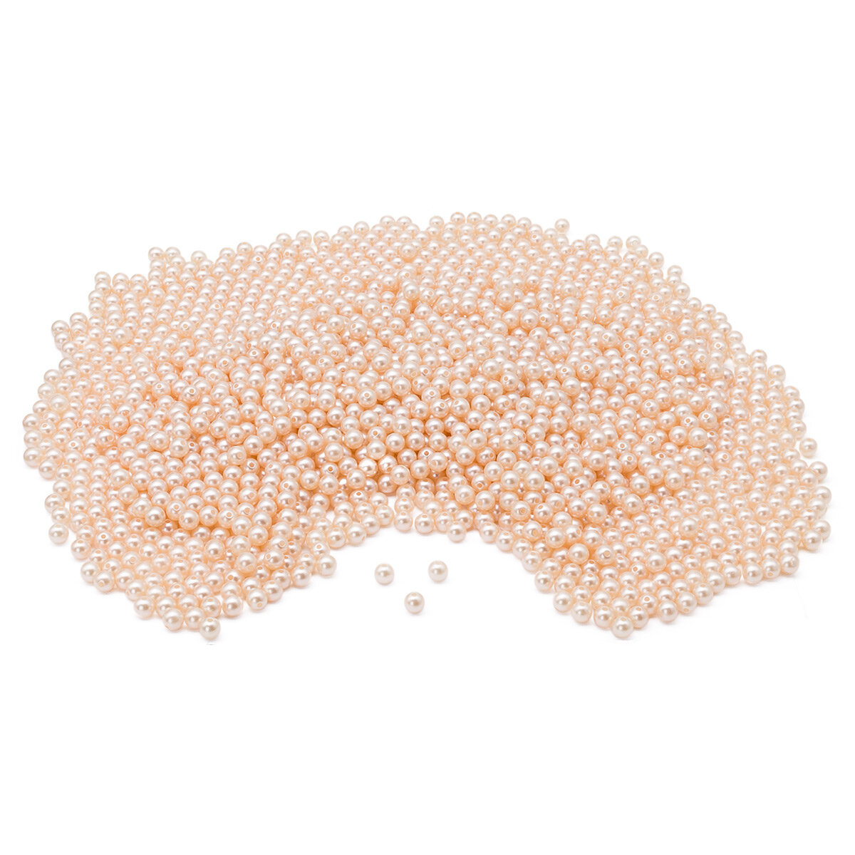 Бусины для рукоделия пластиковые, 'жемчуг', цветные, круглые, 8мм, 500гр, Astra&Craft (A42 молочный)