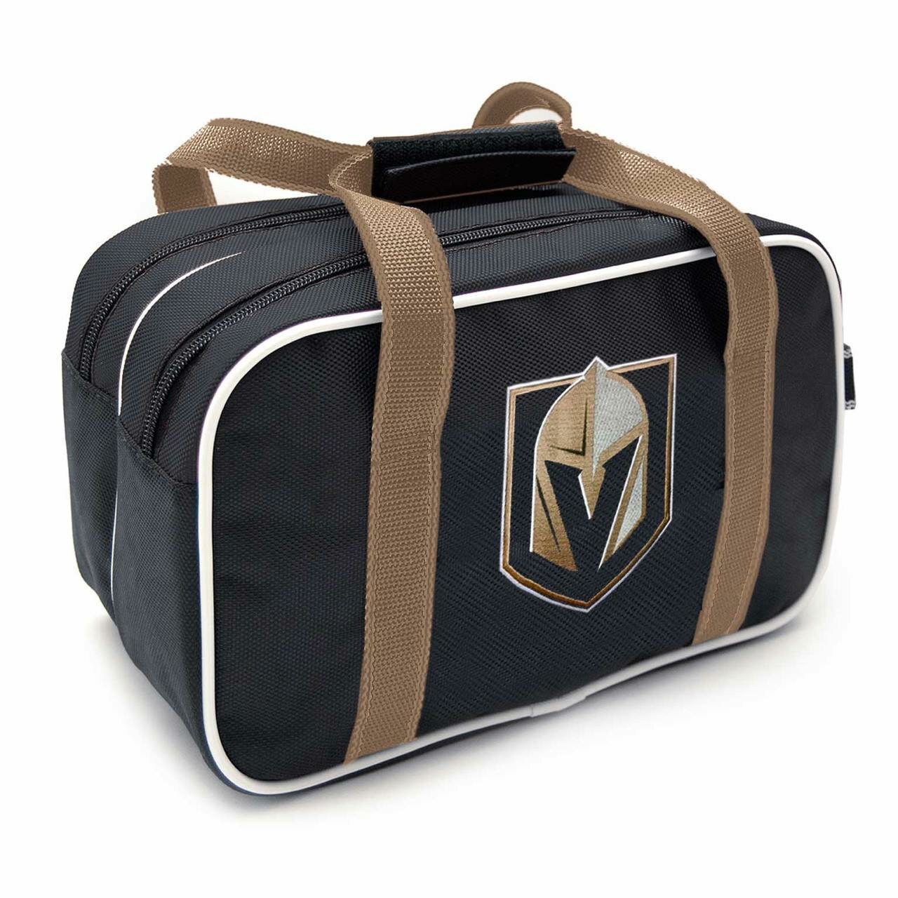 Косметичка органайзер хоккеиста - черная с логотипом, 28х17х14см