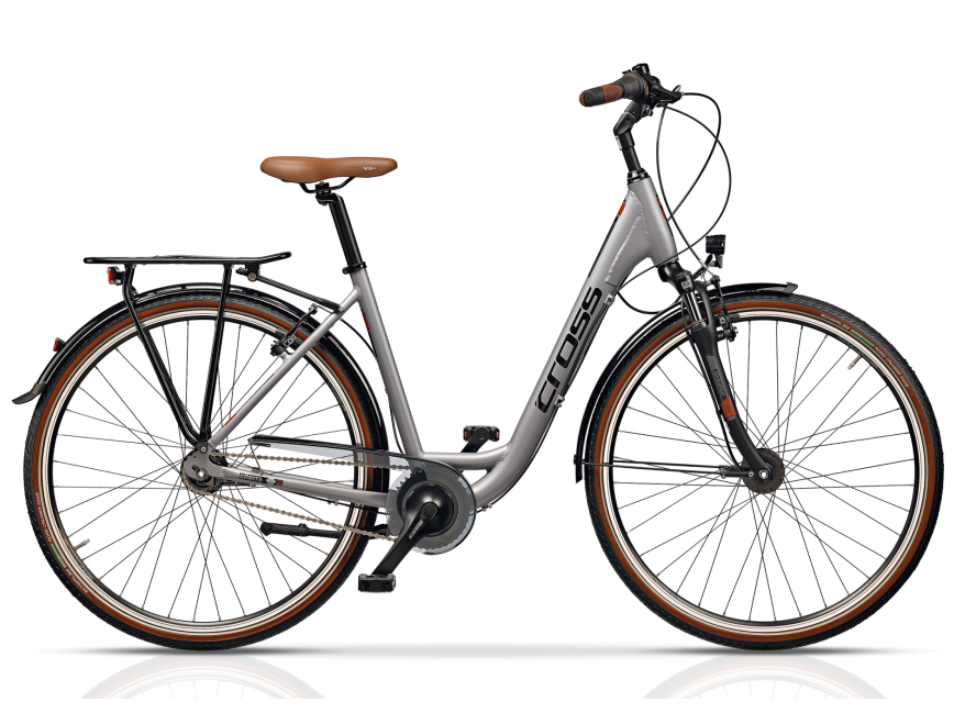 Городской велосипед CROSS Citerra City Lady Low Step Серый 50см