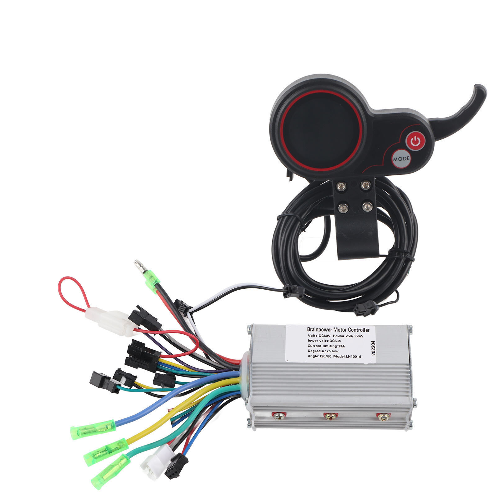 Панель управления дисплеем Controller ЖК -дисплей с аксессуаром переключения переключателя для электрического велосипеда Scooter 60V