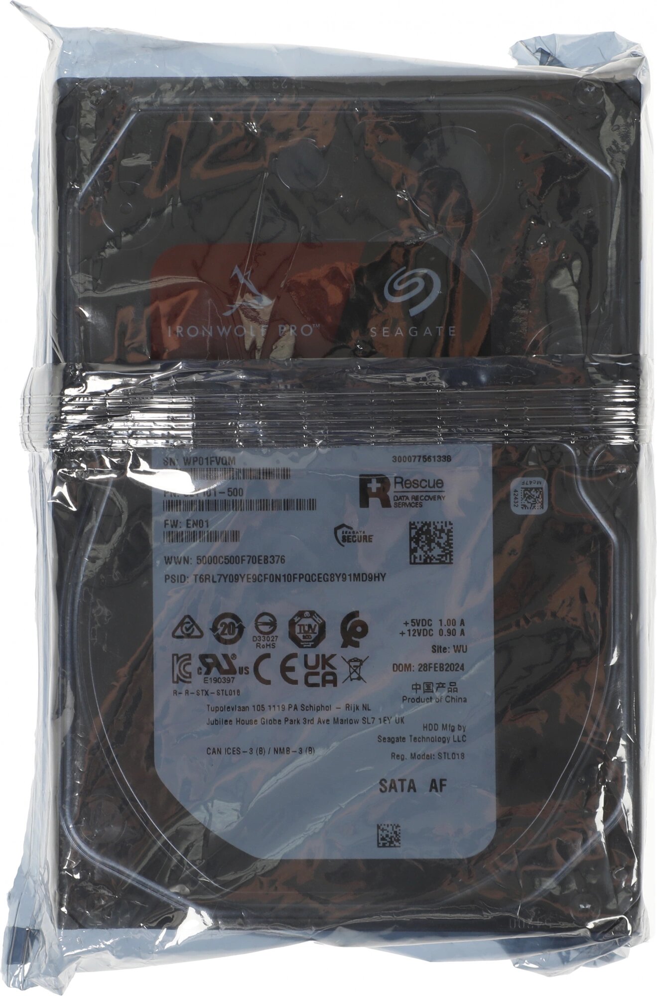 Жесткий диск Seagate SATA-III 10TB ST10000NT001 NAS Ironwolf Pro 512E