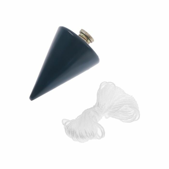 Отвес конусный тундра, шнур 5 метров, 100 г